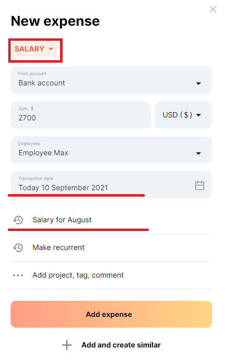 How to make salary entries? - support.finmap.online