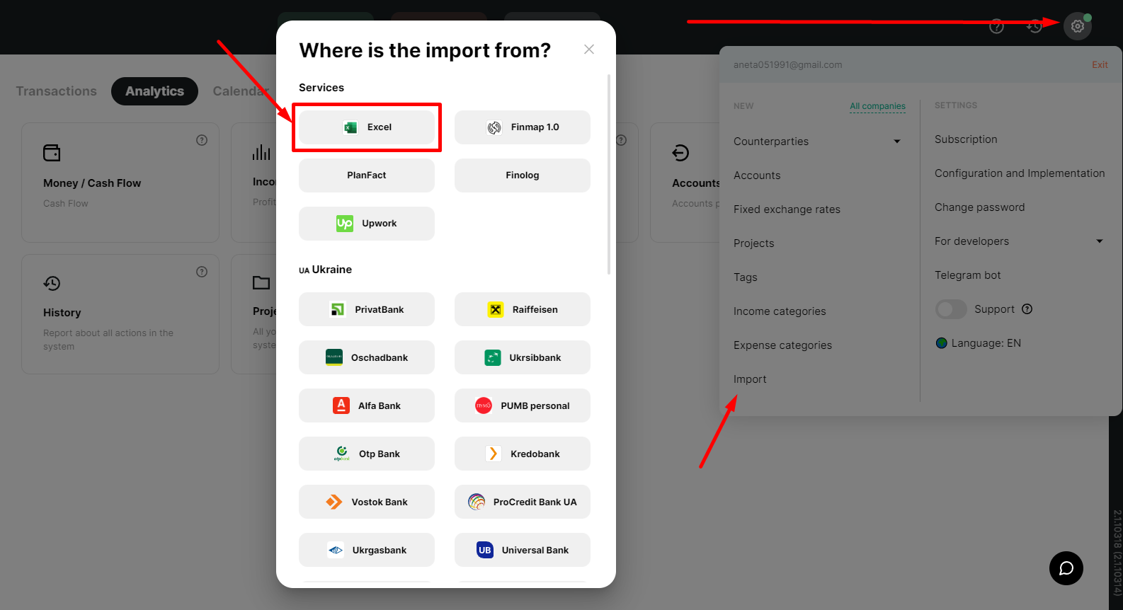 How to transfer data from Excel to Finmap using import - support.finmap ...